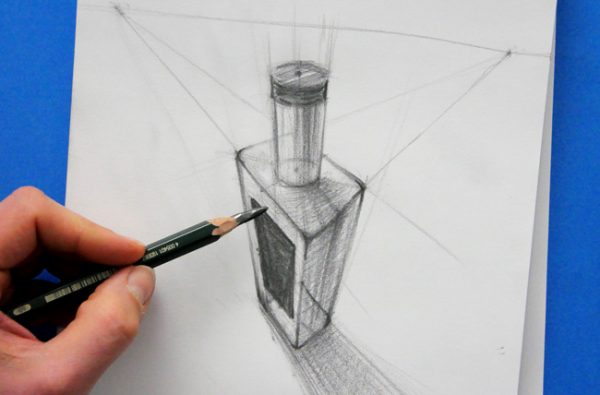 LES ÉTAPES POUR FAIRE UN DESSIN EN VOLUME ET EN PERSPECTIVE SIMPLEMENT